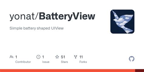 GitHub Yonat BatteryView Simple Battery Shaped UIView