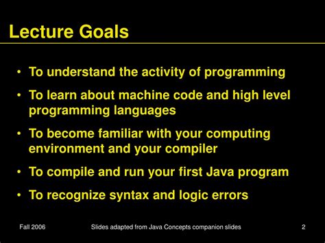 Ppt Introduction Advanced Programming Icom 4015 Lecture 1 Reading