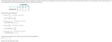 Solved Three Different Design Configurations Are Being