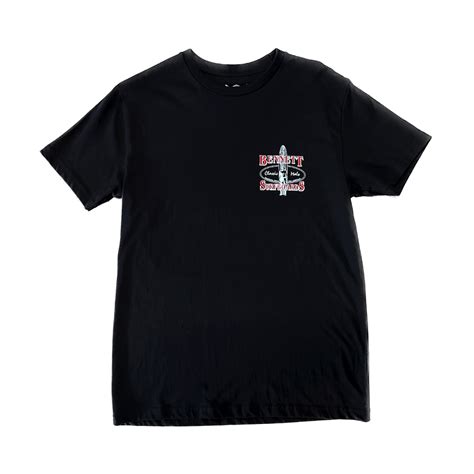 Classic Mal Tee Shirt Black Bennettsurf