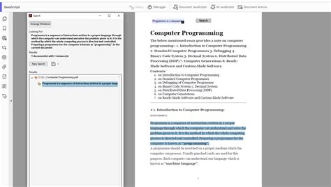 find paragraph in pdf or find multi line in the p adobe product