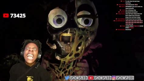 Ishowspeed Got Jumpscared By Chica Crazy Reaction Youtube