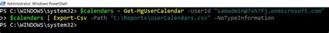 Using Get Mgusercalendar In Graph Powershell
