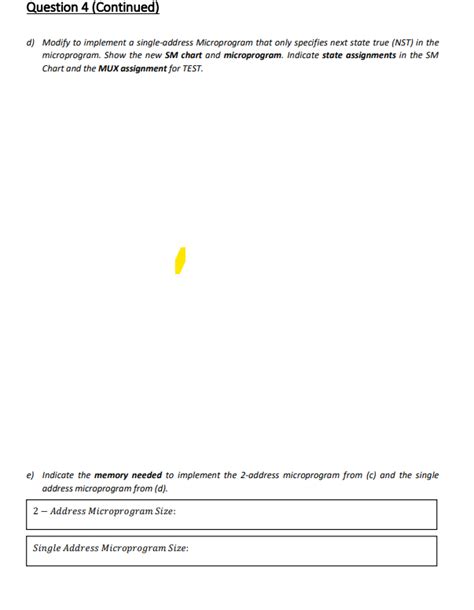 Solved Sm Charts And Microprogramming Consider The