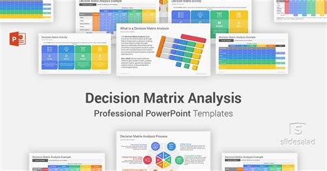 Decision Matrix Analysis PowerPoint Template SlideSalad