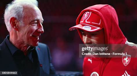 Greg Maffei Ceo Of Liberty Media Speaks To Charles Leclerc Of News Photo Getty Images