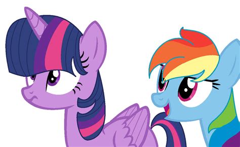 Twilight Sparkle And Rainbow Dash Fanart By Sunlightsparkle123 On