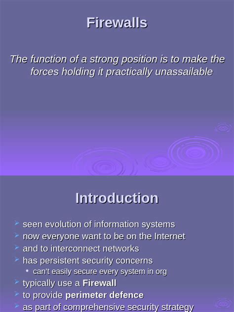 54 Firewalls Firewall Design Principles Trusted Systems 15042025