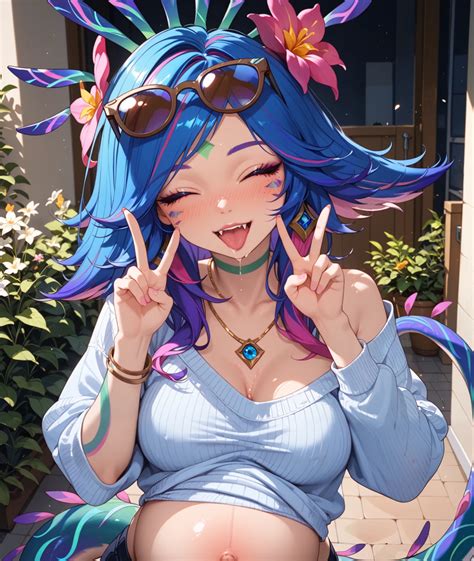 Rule 34 Blue Eyes Blush Breeding Casual Casual Clothes Closed Eyes