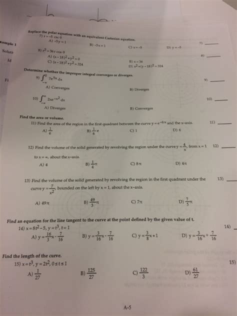 Solved Find The Cartesian Coordinates Of The Given Point 6