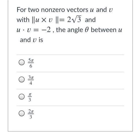 solved for two nonzero vectors u and u with u x v i 2v3
