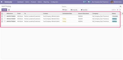 User Manual Odoo Order Split Split The Order In Odoo