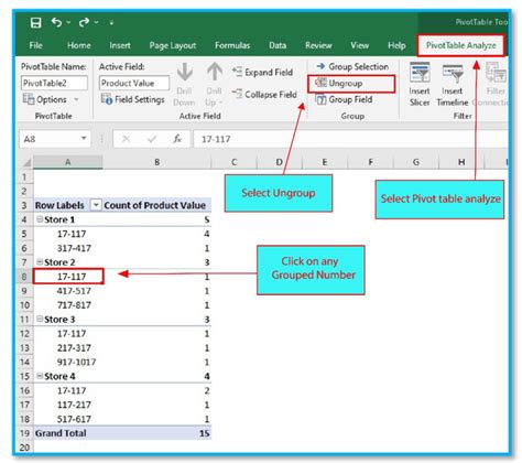 Create Group In Pivot Table Items In Excel