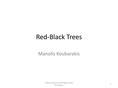 ppt red black trees powerpoint presentation free download id 8156973