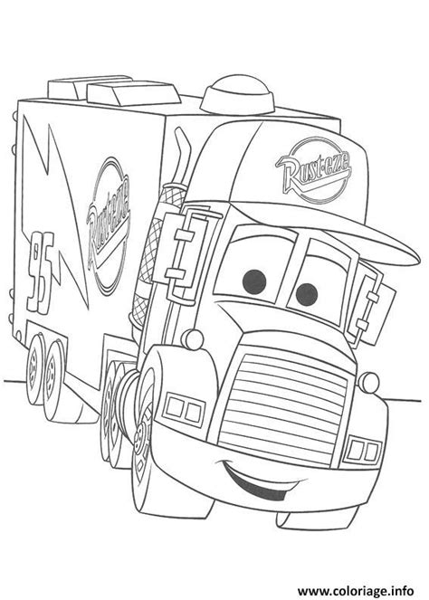 Coloriage Flash Mcqueen Rusteze