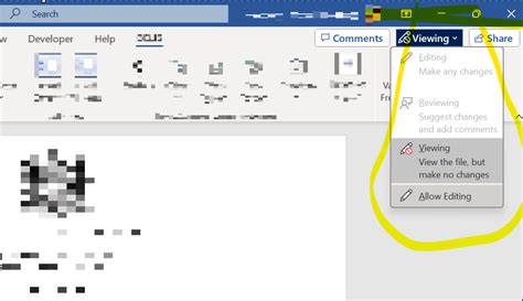 Word New Viewing Editing Behavior With Version 2308 When Using Office
