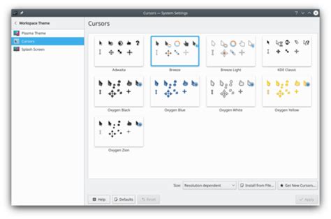 System Settingsmouse Cursor Theme Kde Userbase Wiki