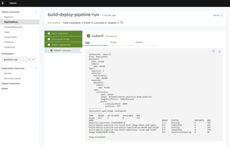 TektonアプリケーションをKubernetesクラスタへデプロイする