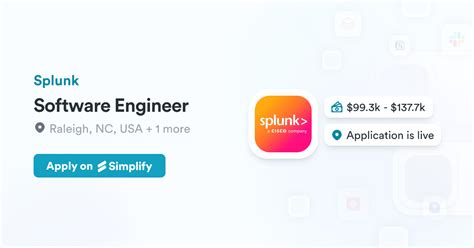 Software Engineer Splunk Simplify Jobs