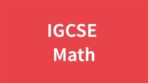 Igcse Math Elite Tutoring And Admissions Consulting Services Aether