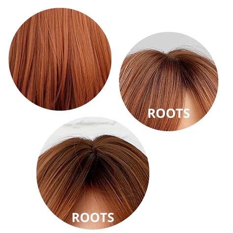 Long Layered Redhead Wig With Bangs Chestnut Copper Ginger Etsy