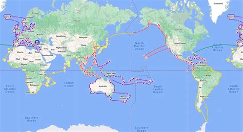 Route Of Mv Lara Oceanview
