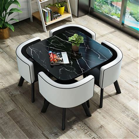 Ocazi Simple Small Round Table Kitchen Dining Table Set