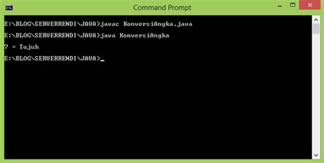 Java Program Konversi Angka Menjadi Bilangan Server Rendi