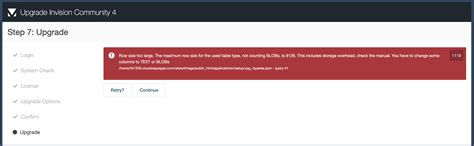 Failed To Upgrade From V To Technical Problems Invision Community