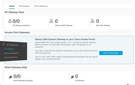 Cisco Spaces Iot Service Configuration Guide Wireless Ap As A Gateway Cisco Spaces Cisco