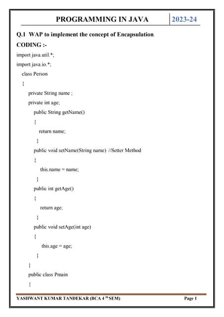 Programing In Java 4th Sem Digvijay Collage Pdf
