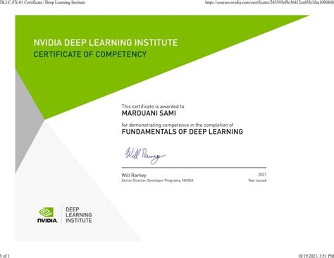 Sami Marouani On Linkedin Datascience Deeplearning Certificate Nvidia