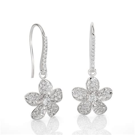 1 Ctw Round Lab Grown Diamond Drop Earrings Regalavenue