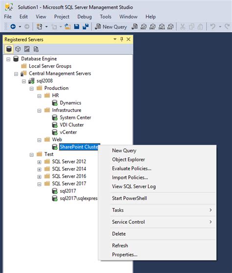 Managing Central Management Server Dbatools