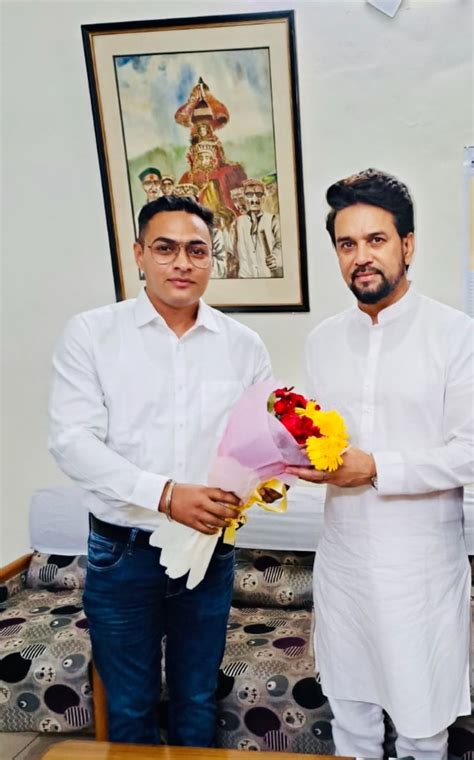 Ankit Jaswal Cpp Cfe Crmp On Linkedin Sh Anurag Singh Thakur Ji Is