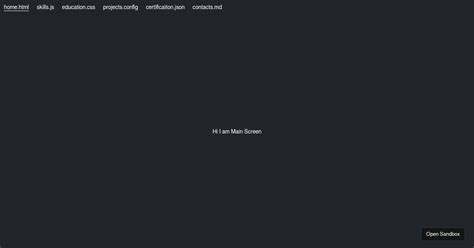 Terminal Portfolio Codesandbox Terminal Portfolio Codesandbox
