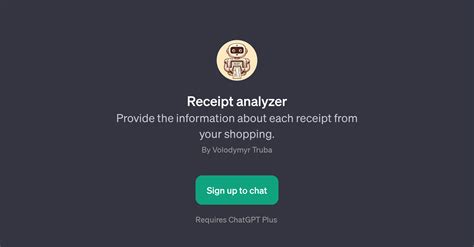Receipt Analyzer Receipt Analysis Taaft