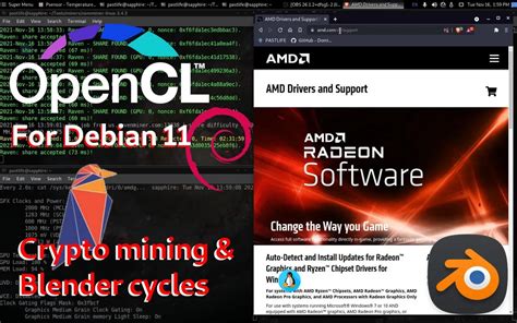 Installing OpenCL Packages From AMD For Crypto Mining And Blender Cycles Debian Bullseye