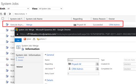 Asynchronous Merge In Dynamics 365 Crm Power Apps Power Platform