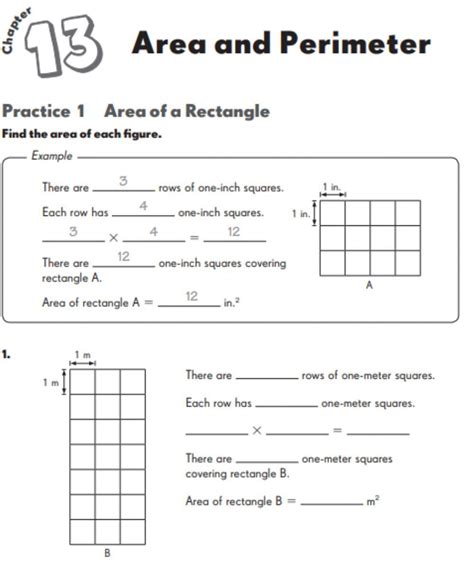 area and perimeter worksheets for 6th grade