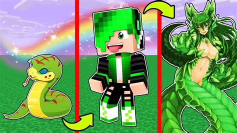 КАК МЕНЯЛАСЬ ДЕВУШКА ЗМЕЯ МУТАНТ И ЕЁ ЖИЗНЕННЫЙ ЦИКЛ МАЙНКРАФТ ЭВОЛЮЦИЯ ЗМЕИ МУЛЬТИК Youtube