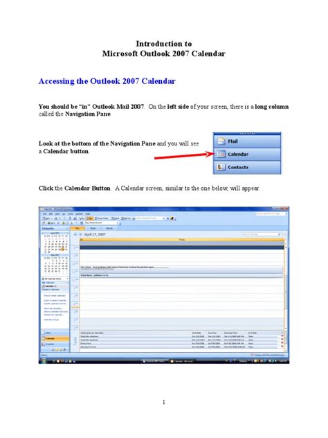 Microsoft Outlook Calendar Tutorial