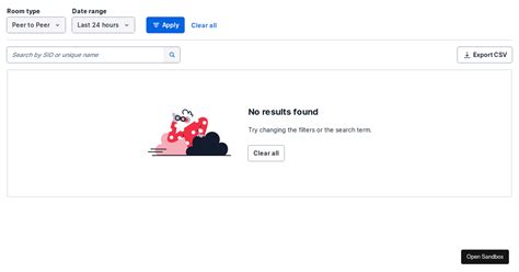 Empty State Filter Group Codesandbox