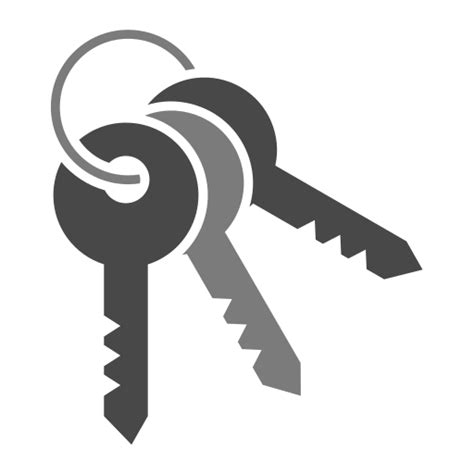 Key Set Generic Grey Icon