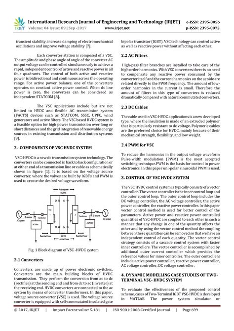 Steady State Fault Analysis Of Vsc Hvdc Transmission System Pdf