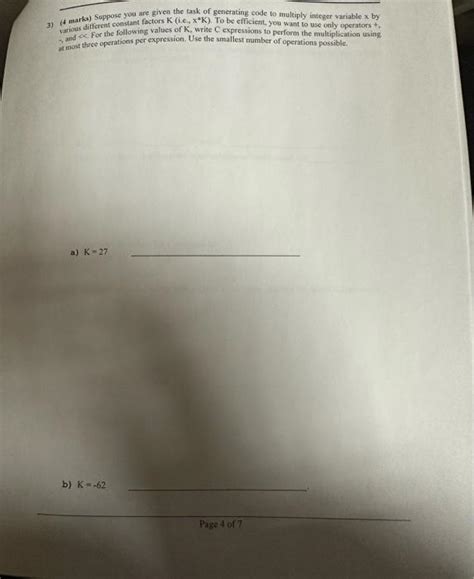 Solved 3 4 Marks Suppose You Are Given The Task Of