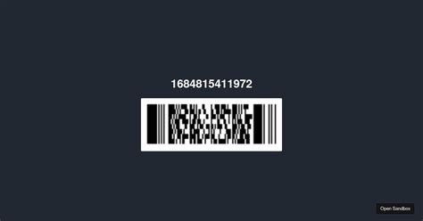 React Barcode Forked Codesandbox