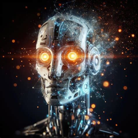 Premium Ai Image Shaping The Robotic Future Internet Particles Shine