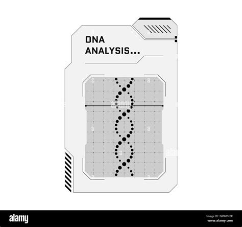 Dna Analysis Biometric Id Scan System Hud Concept User Verification