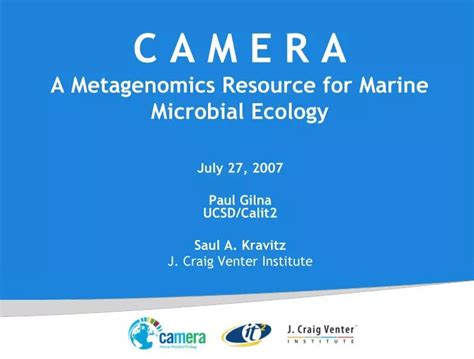 Ppt C A M E R A A Metagenomics Resource For Marine Microbial Ecology Powerpoint Presentation
